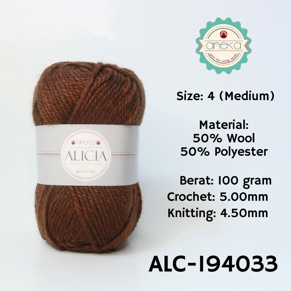 Jual ANEKA - Benang Rajut Wool Alicia / Crochet Knitting Yarn - 194033 ...