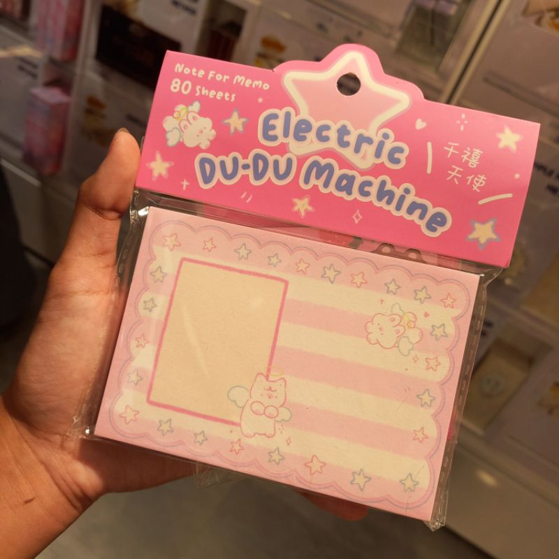 Jual sticky notes memo pad pink du du machine kkv 80pcs | Shopee Indonesia