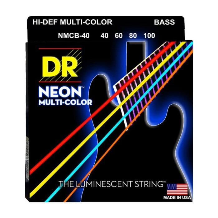 Jual Senar Bass DR Strings Neon Multi-Color Bass NMCB-40 Original ...