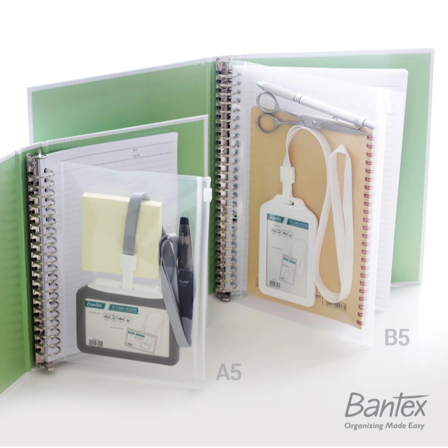 Jual Bantex - Zipper Pocket For Multiring Binder A5 B5 8072 8073 ...