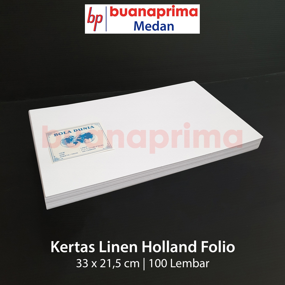 Jual Kertas LINEN HOLLAND 1 Pack isi 100 Lembar Karton Sertifikat Folio ...