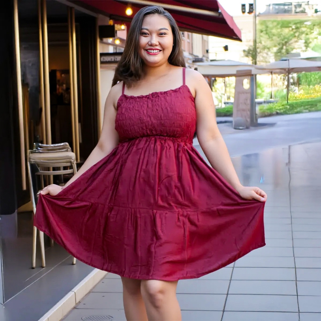 Jual Daster kemben jumbo pendek canda wanita dress | Shopee Indonesia