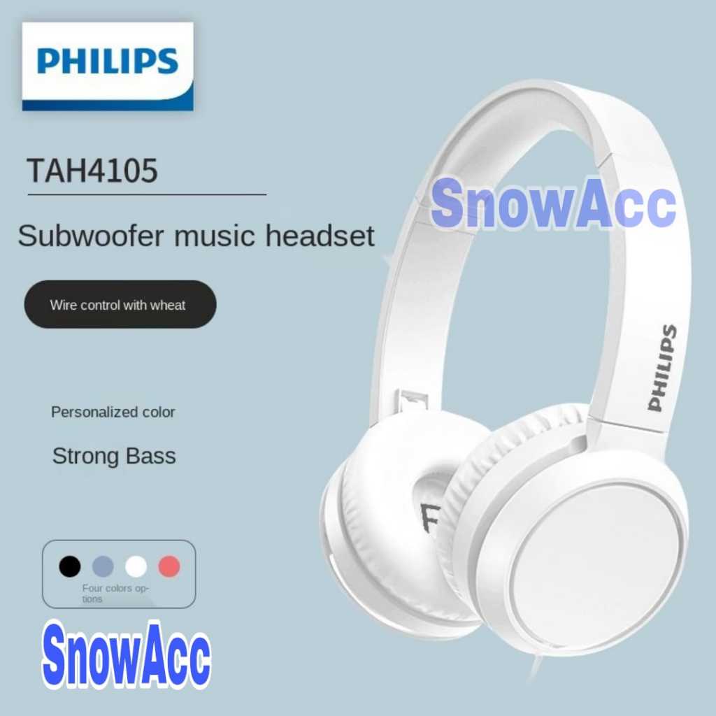 Jual Philips TAH4105 On Ear Headphones with Mic Headset TAH 4105 ...