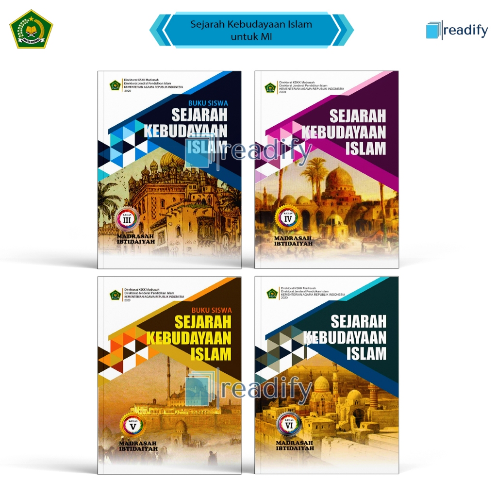 Jual Buku Siswa Sejarah Kebudayaan Islam Kelas 3 4 5 6 MI Madrasah Ibtidayah Revisi Terbaru ...