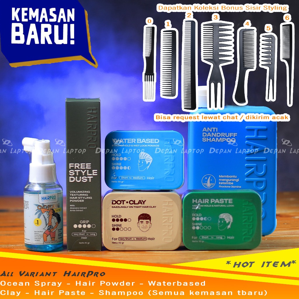 Jual Hairnerds Professional FreestyleDust Powder Hair Paste Waterbased ...