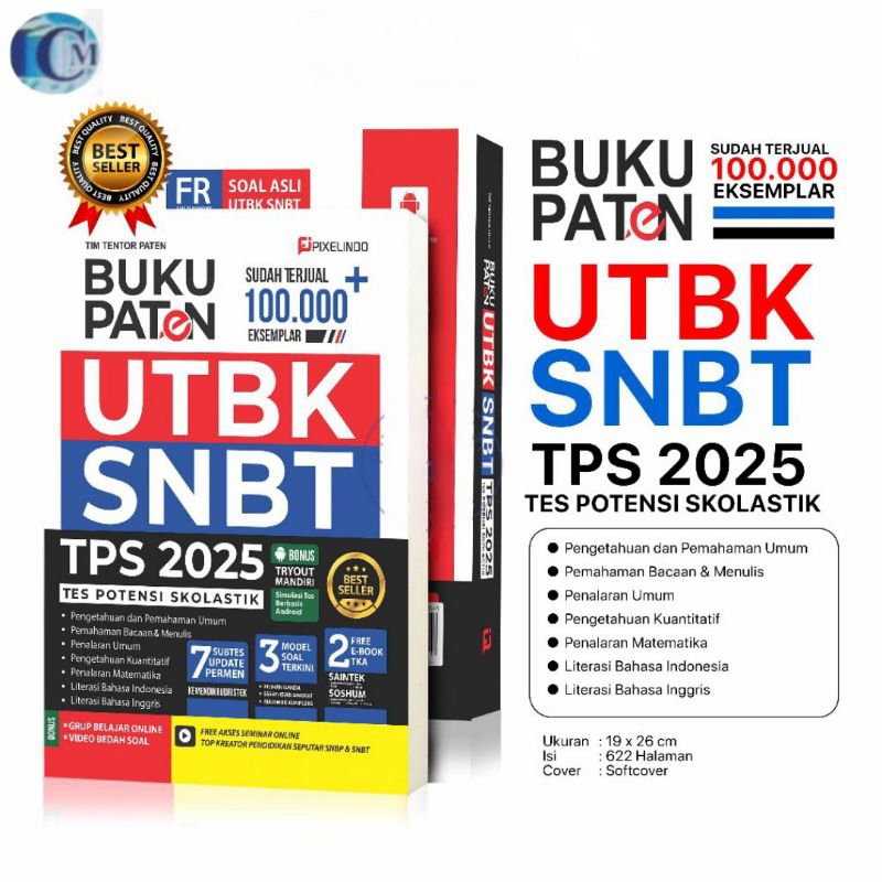 Jual Buku Paten UTBK SNBT TPS 2025 - Pixelindo | Shopee Indonesia