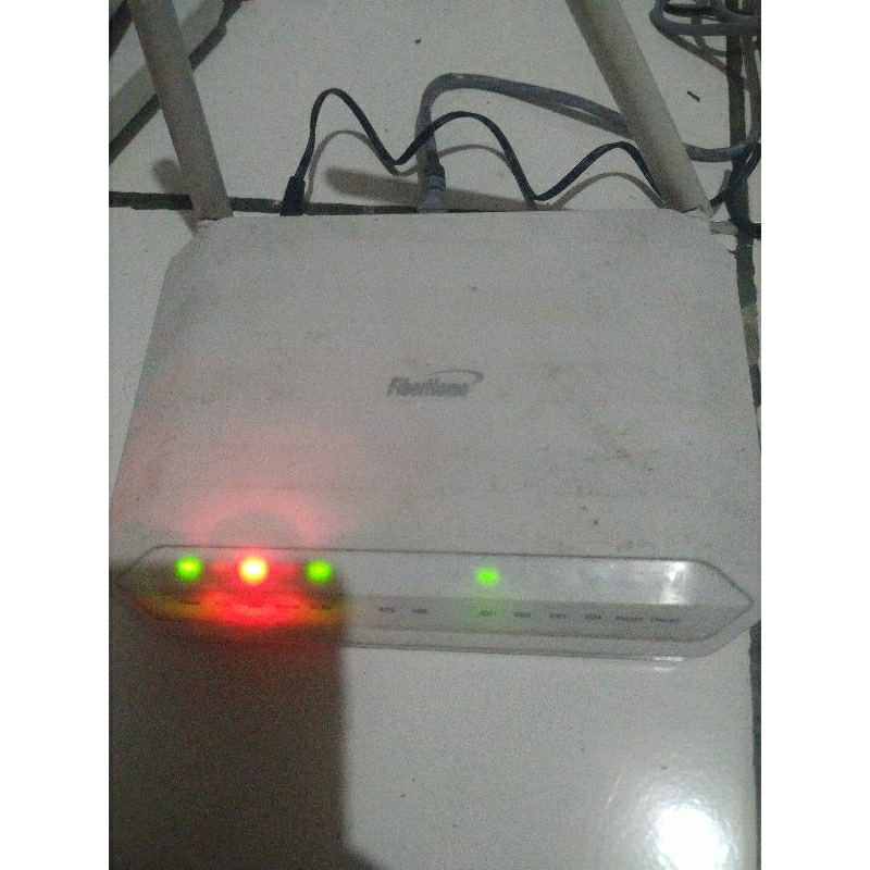Jual Router Fiberhome HG6243C port biru lengkap adaptor, Garansi nyala ...