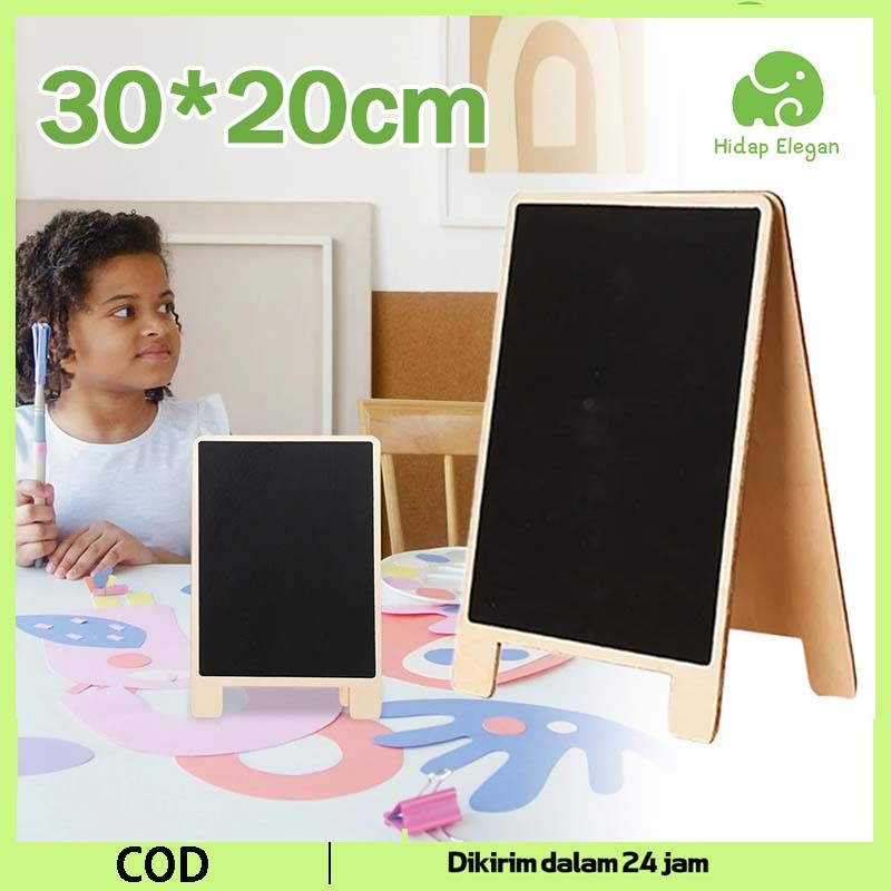 Jual Stand Menu Meja Papan Tulis Cafe Mini Chalkboard 20*30cm Papan ...