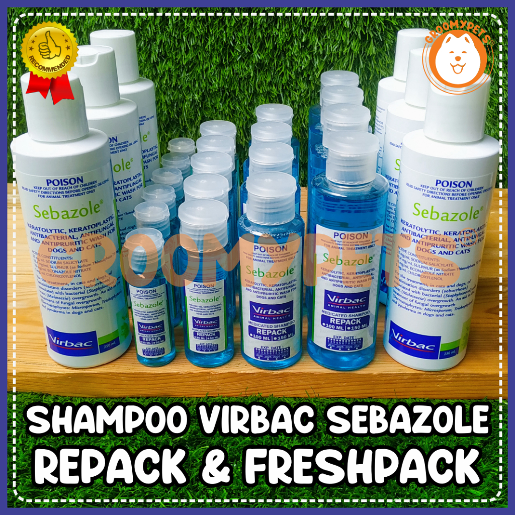 Jual shampoo sebazole anti jamur untuk kucing dan anjing | Shopee Indonesia