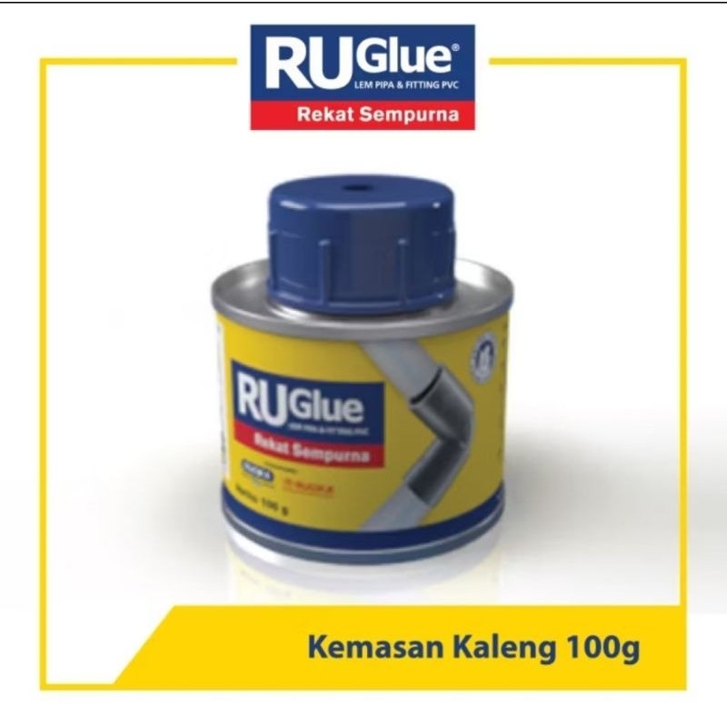 Jual LEM PIPA PVC RUGLUE 100GR | Shopee Indonesia