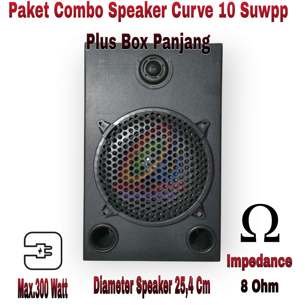 Jual Paket Speaker CURVE 10 Inch Woofer + Box 10 inch + Tweeter Cobra ...