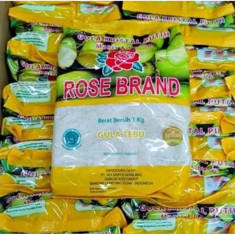 Jual GULA ROSE BRAND KUNING KEMASAN 1KG | Shopee Indonesia