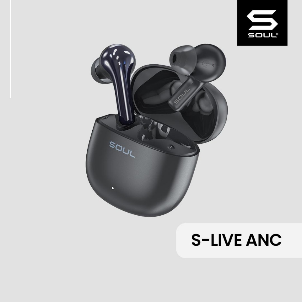 Jual SOUL S Live ANC TWS Bluetooth Earphone ANC Hybrid with 6 Mic True ...