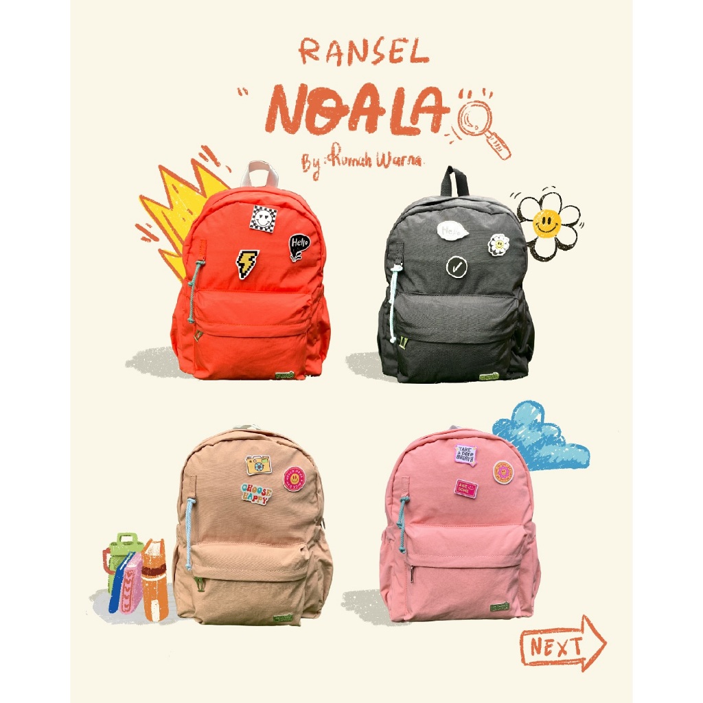 Jual TAS RANSEL K NOALA RUMAH WARNA | Shopee Indonesia