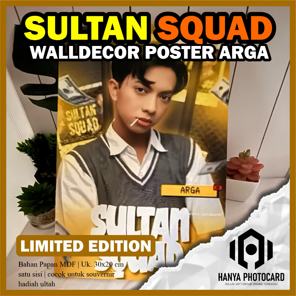 Jual " Walldecor Poster Sultan Squad Karakter Arga Untuk para kolektor ...