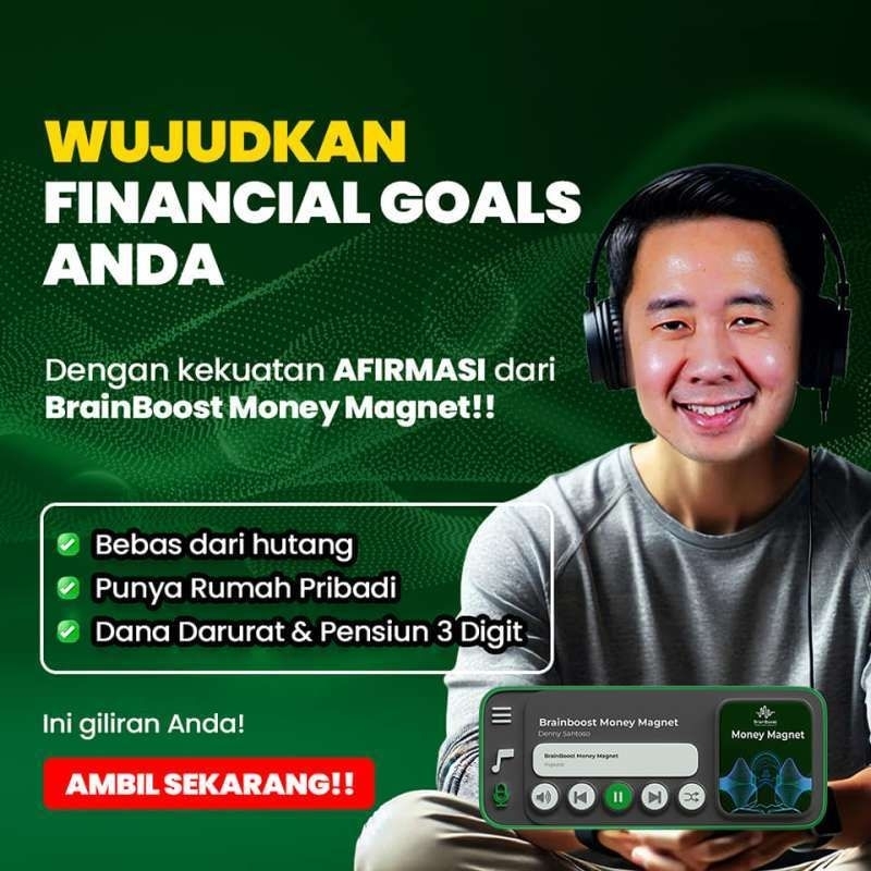 Jual BrainBoost Money Magnet Audio Binaural Afirmasi Positif Program Bawah Sadar Finansial ...