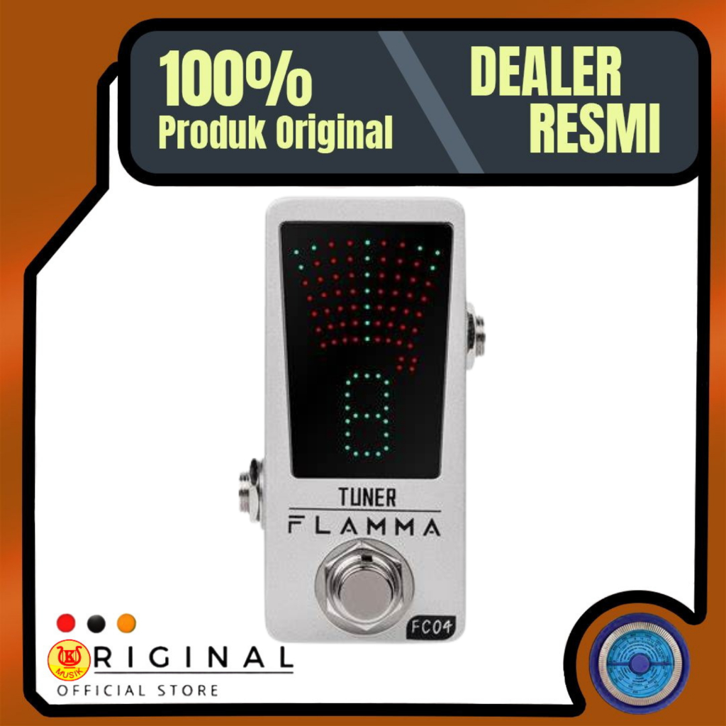 Jual Flamma FC04 / Alat Tuner Gitar & Bass / Tuner Pedal for Electric ...