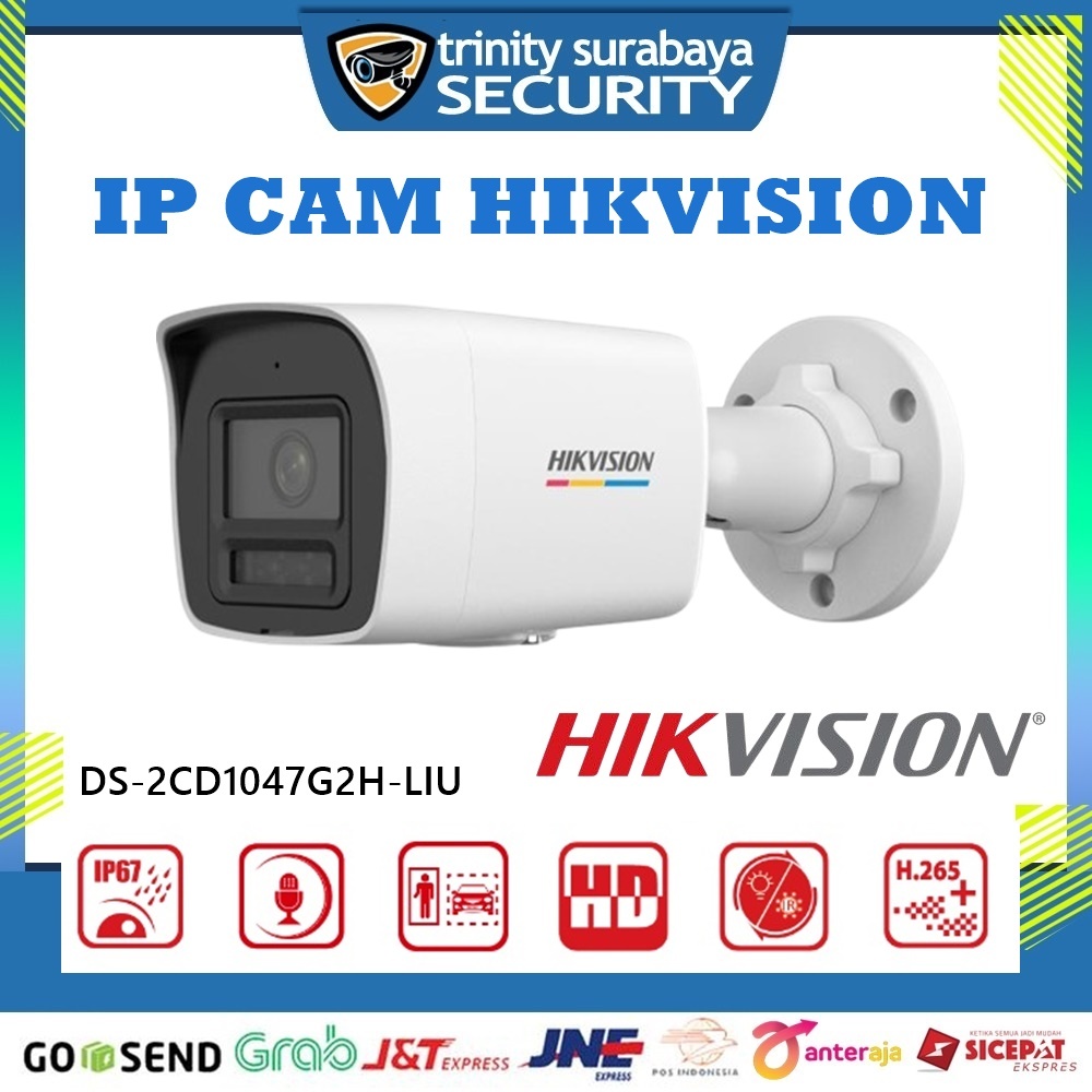 Jual Ip Cam Outdoor HIKVISION 4mp ColorVu / Fullcolor DS-2CD1047G2H-LIU ...