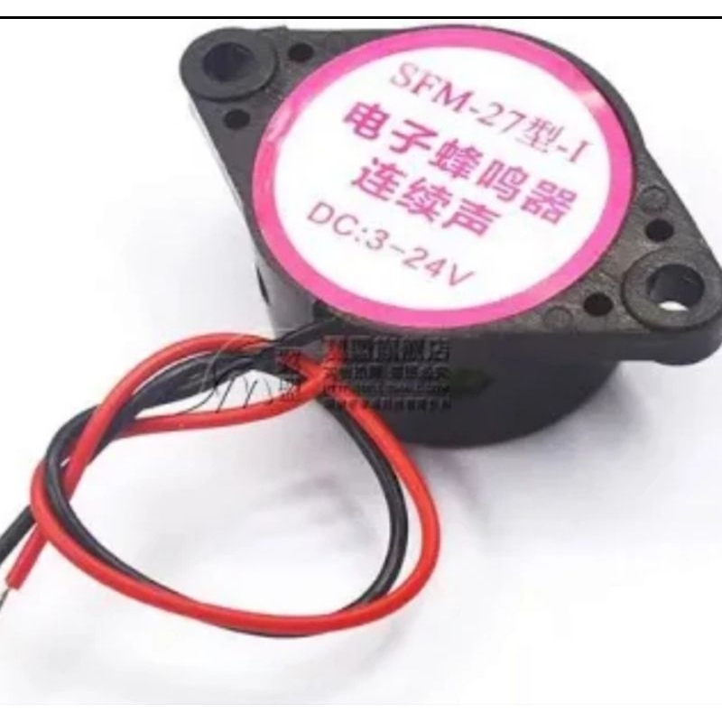 Jual SFM-27-W buzzer piezo electric 3-24v black | Shopee Indonesia