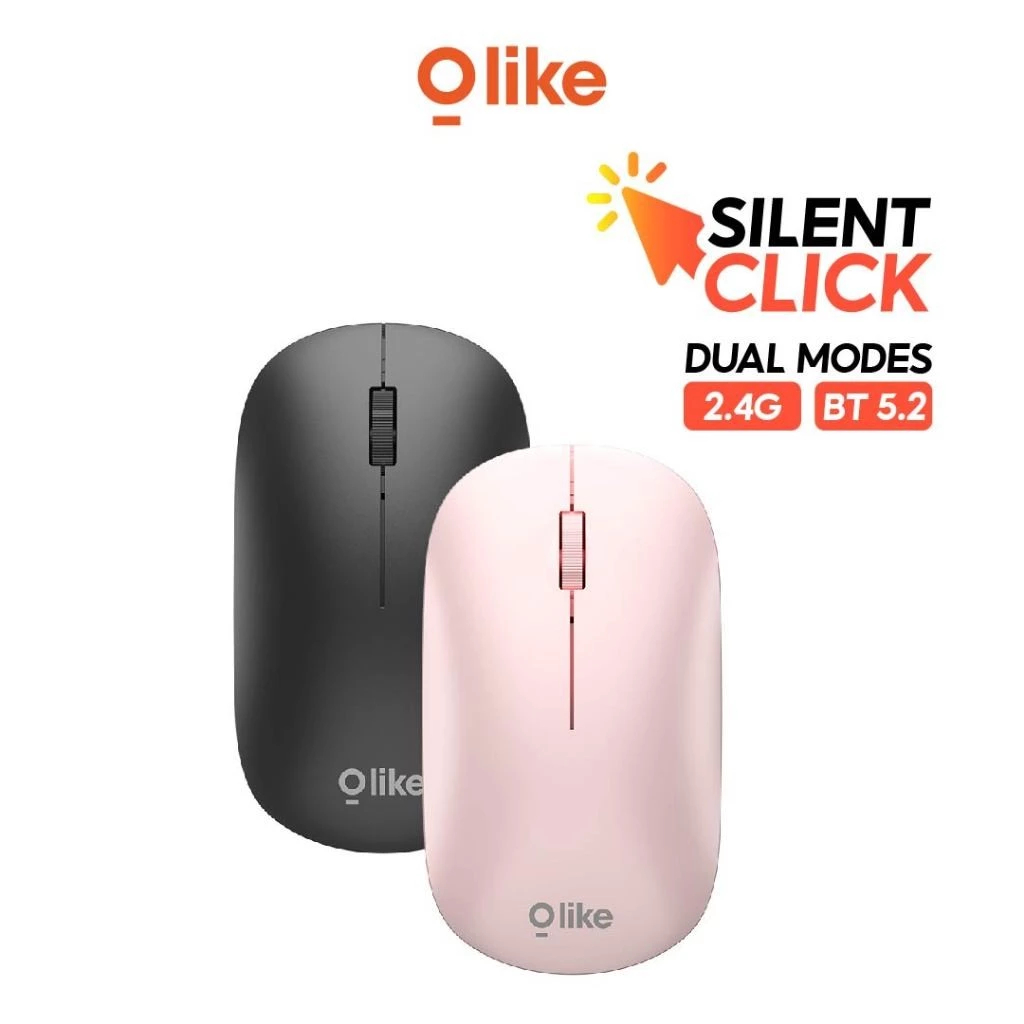 Jual OLIKE M501 Wireless Mouse DUAL MODE USB Dongle & Bluetooth Silent ...