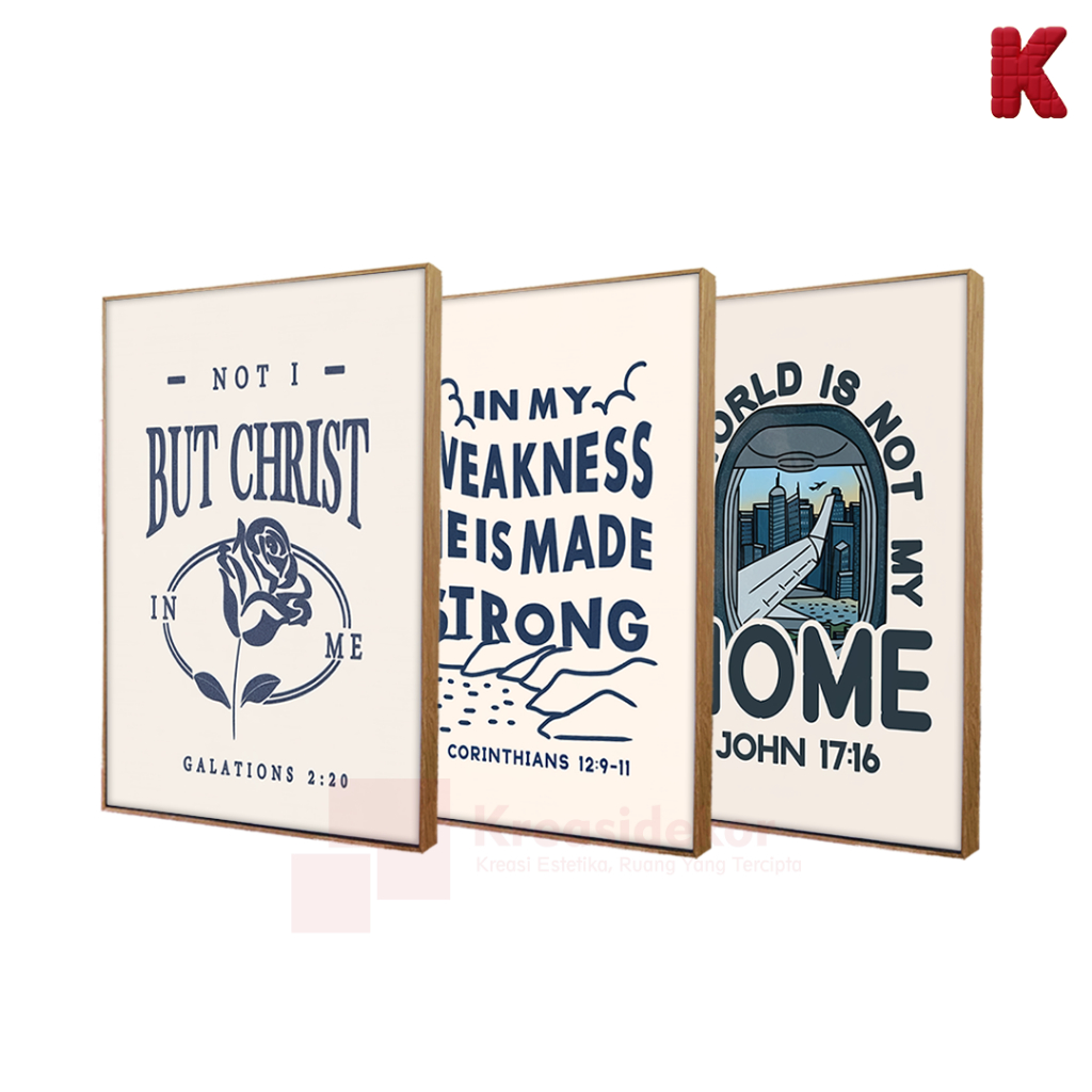 Jual Kreasidekor Bingkai Frame Walnut Motivasi Kristen Kutipan Alkitab ...