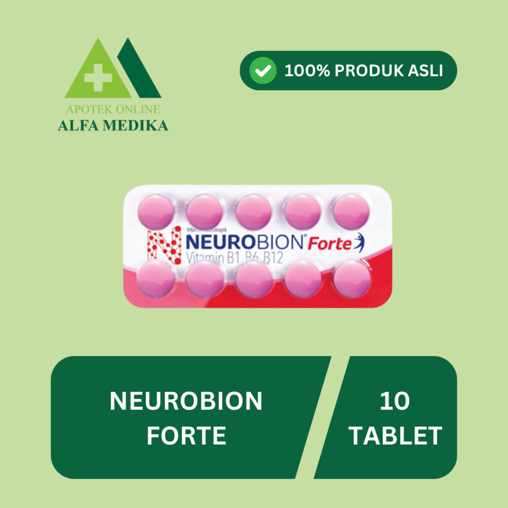 Jual Neurobion Forte 1 Blister 10 Tablet / Neurobion Forte Pink ...