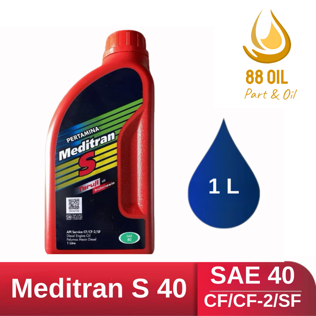 Jual Oli Pertamina Meditran S 1 liter 40 sae 100% original MEDITRAN S40 ...