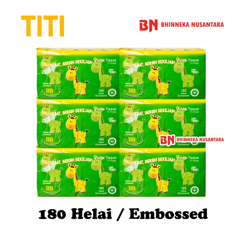 Jual Titi Tissue Facial 180 Helai [6 Pack] | Shopee Indonesia