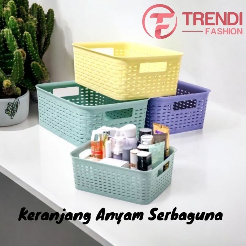 Jual Keranjang Anyam Plastik Ukuran Besar Serbaguna Storage Box Kotak ...