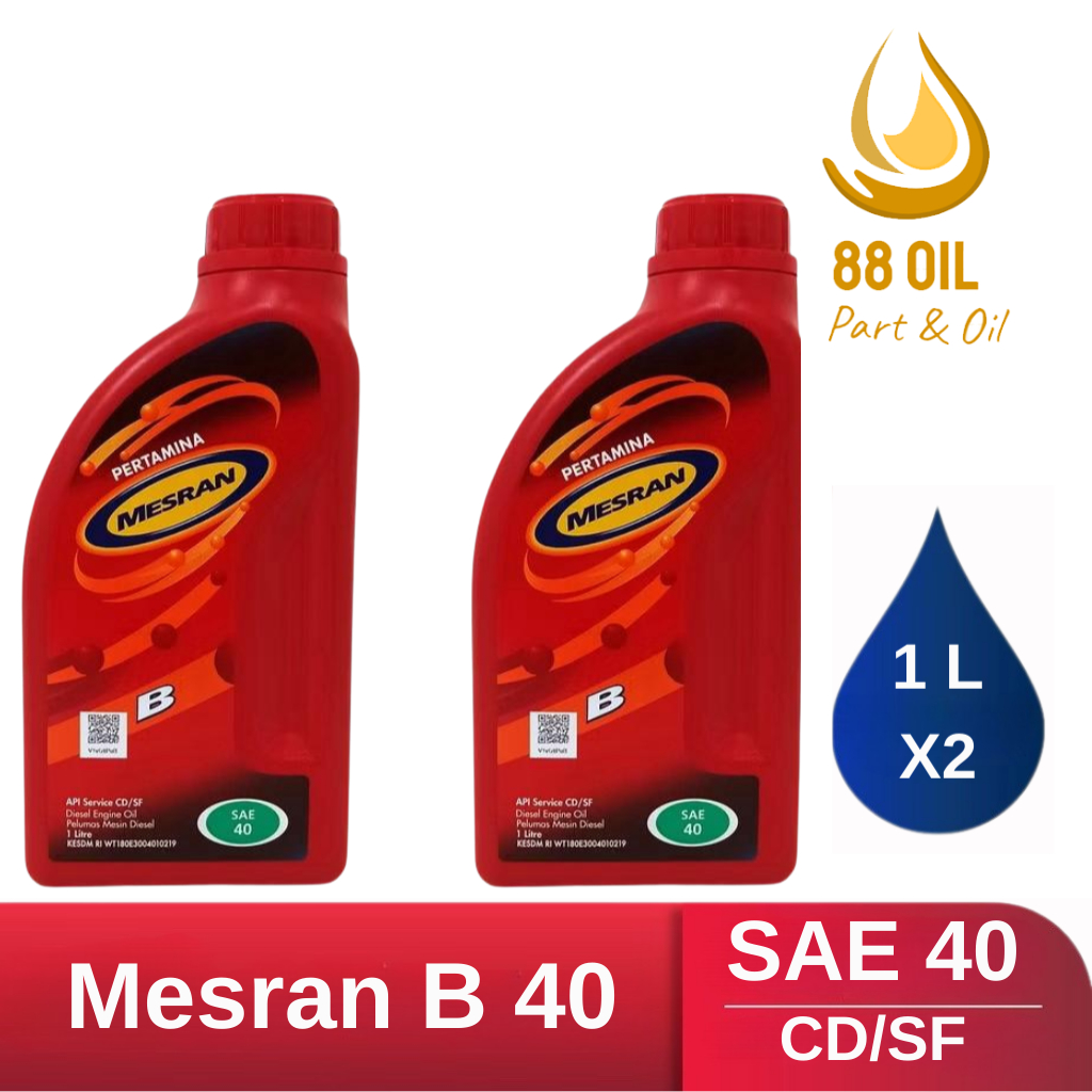 Jual Oli Mesran B40 1Liter Oli Pertamina B 40 1L | Shopee Indonesia