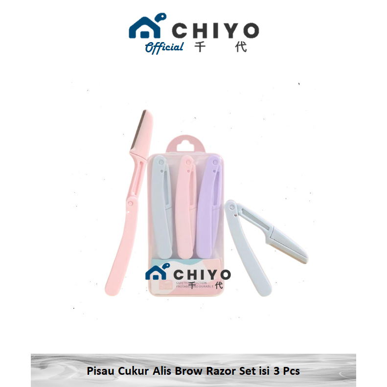 Jual Pisau Cukur Alis Paket isi 3pc Eyebrow Razor Alat Cukur Serbaguna ...