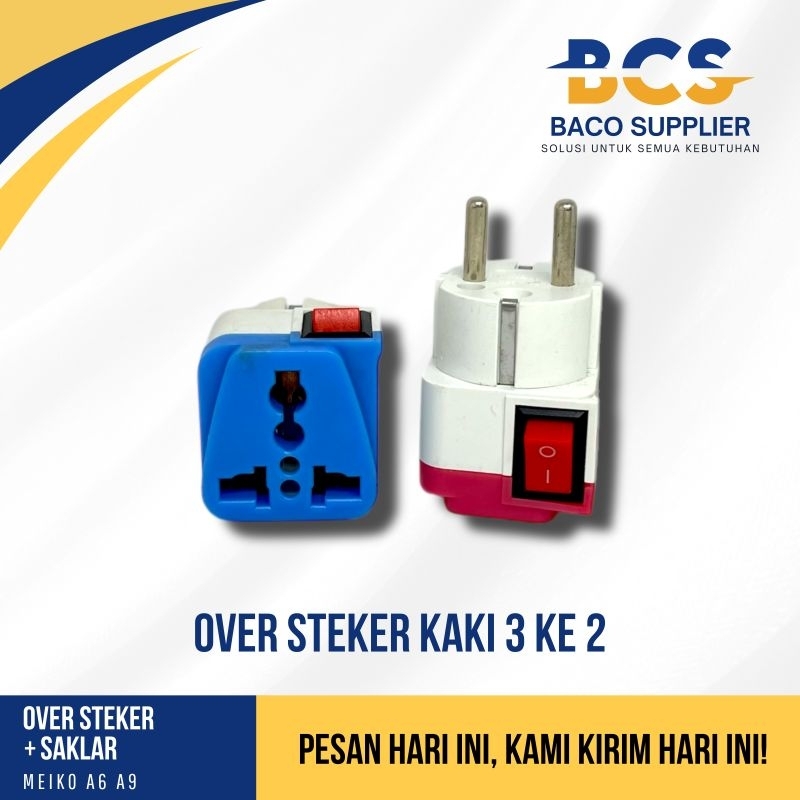 Jual [OVER STEKER ADAPTOR] Over Steker Adaptor Saklar Meiko A6 A9 ...