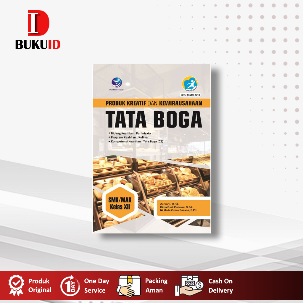 Jual Buku Produk Kreatif Dan Kewirausahaan Tata Boga untuk Kelas SMK/MAK XII | Shopee Indonesia