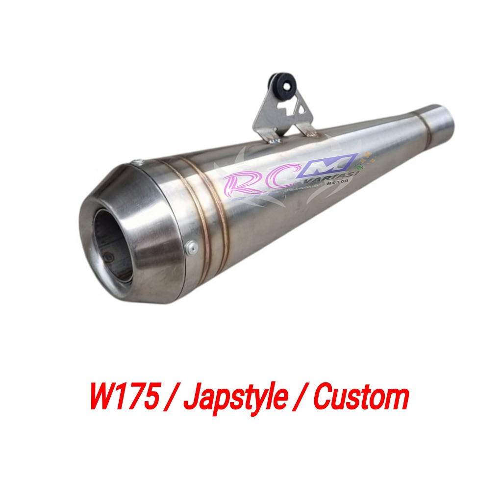 Jual Knalpot slencer Bas padat japstyle bratstyle motor custom w175 ...