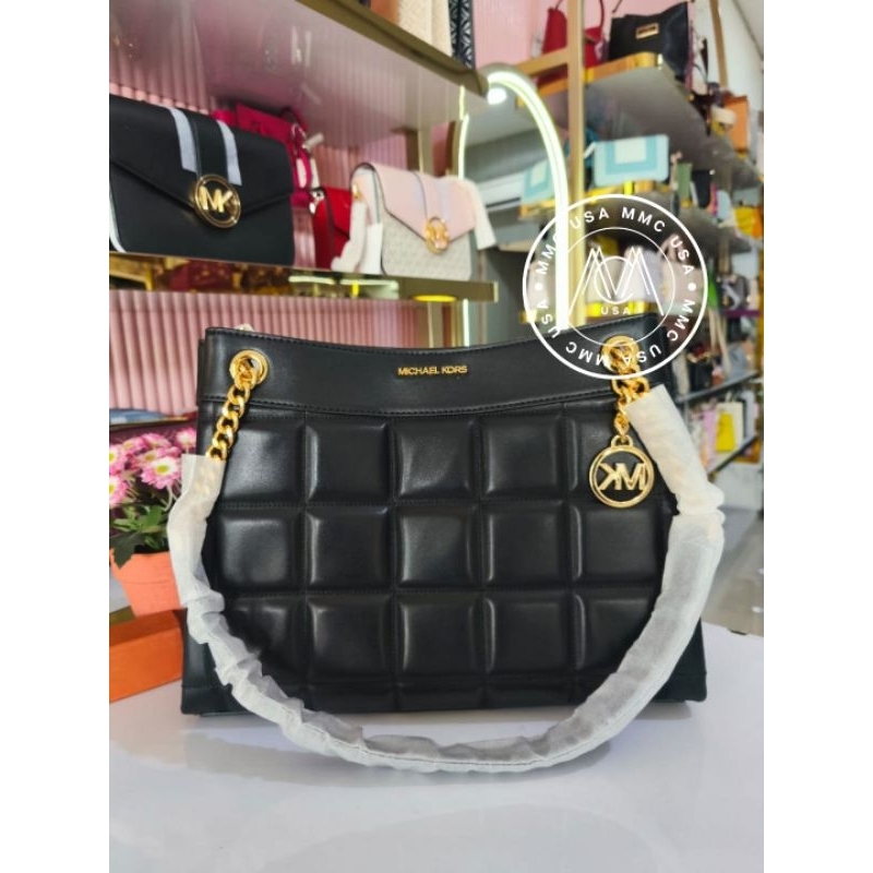 Jual MK SUSAN MEDIUM QUILTED LEATHER TOTE BAG | Shopee Indonesia