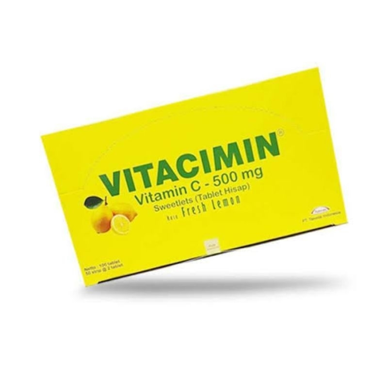 Jual VITACIMIN 1 BOX ISI 100 TAB ED 2027 vitamin C 500mg | Shopee Indonesia