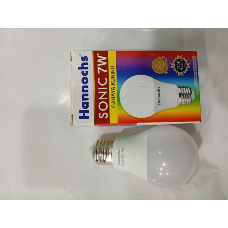 Jual lampu Led hannochs sonic 7 watt cahaya kuning warm white | Shopee ...