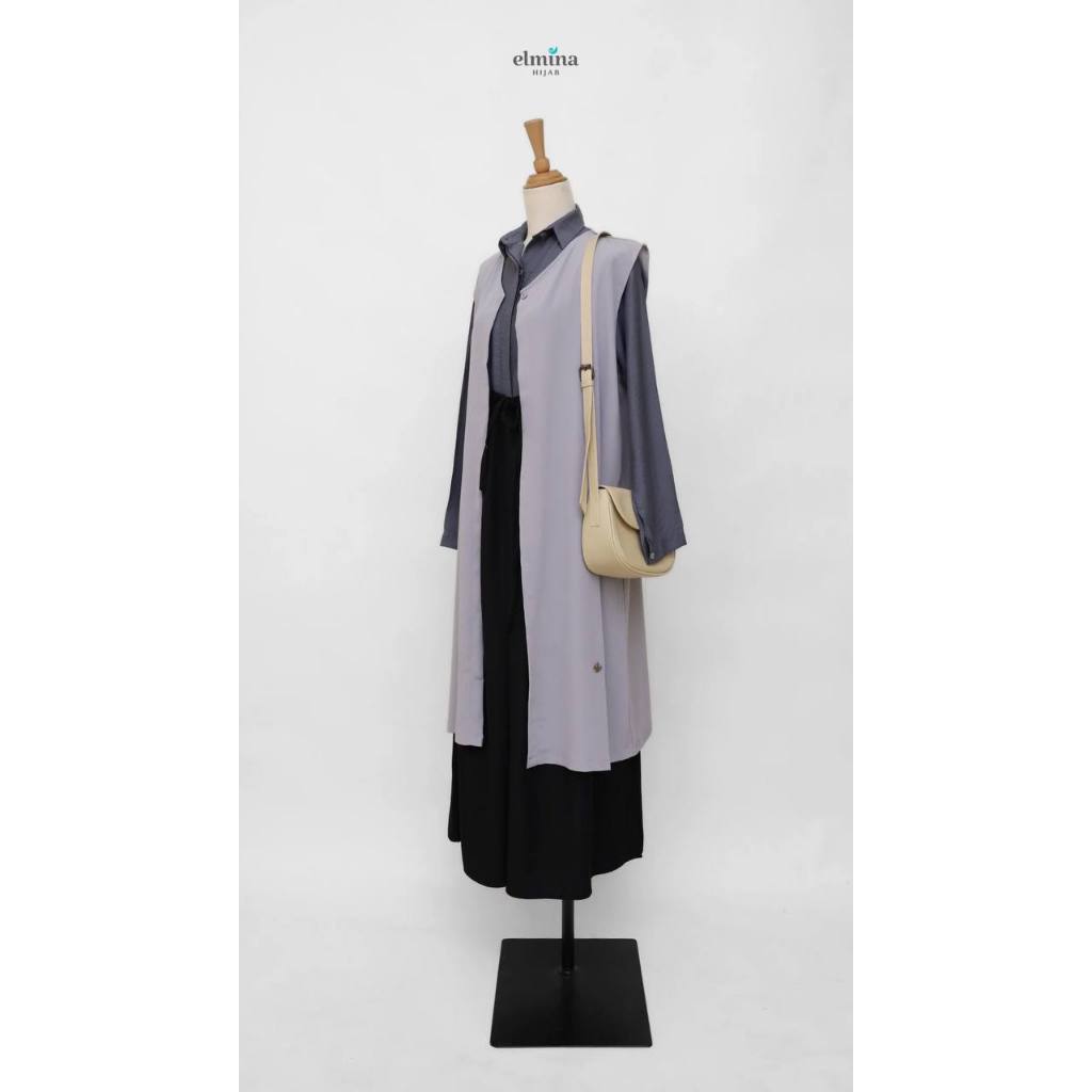 Jual ELMINA HIJAB NAURA VEST | OUTER GAMIS PREMIUM SYARI | Shopee Indonesia