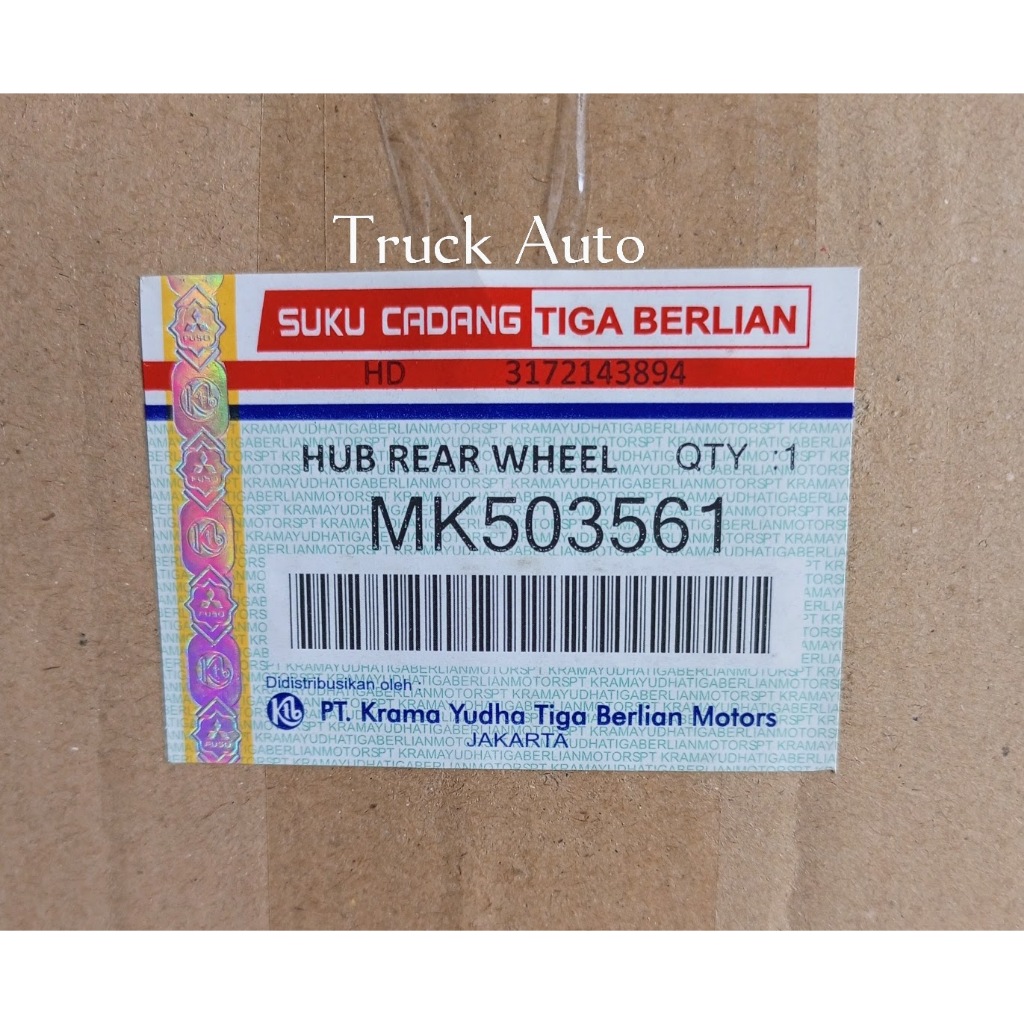 Jual Nap Roda Belakang Hub Rear Wheel Canter PS125 KTB MK503561 ...