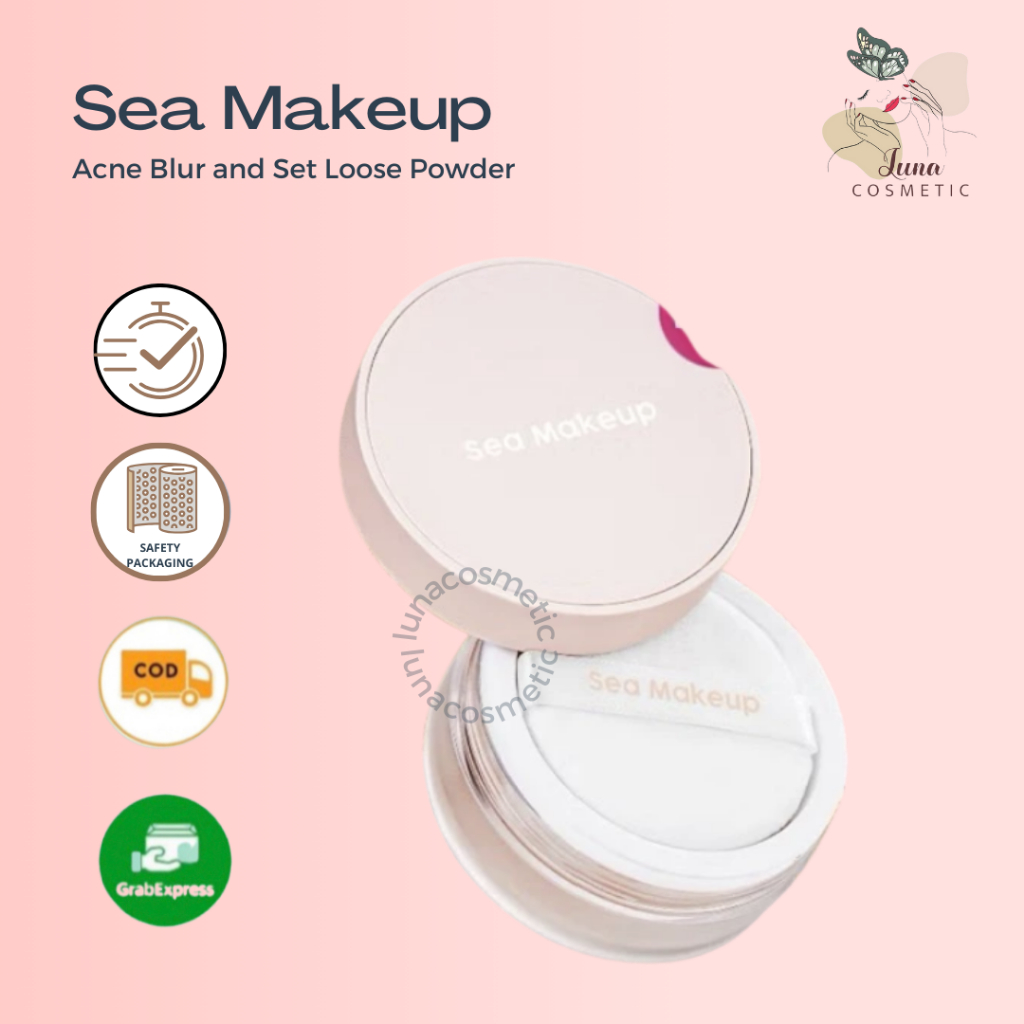 Jual Sea Makeup Acne Blur and Set Loose Powder Bedak tabur untuk Kulit ...