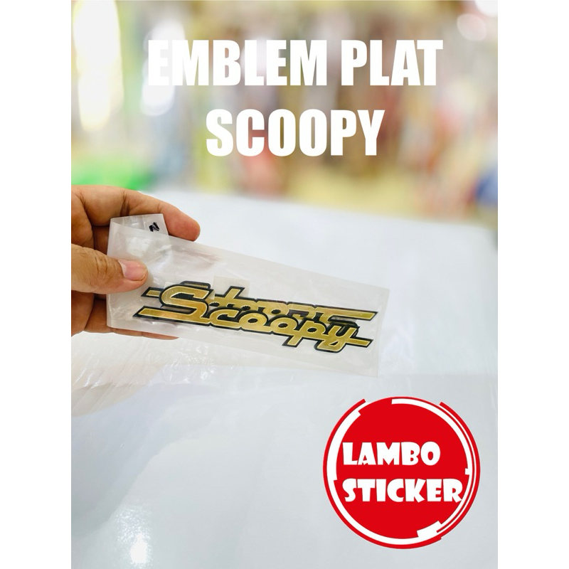 Jual logo emblem scoopy plat akrilik | Shopee Indonesia