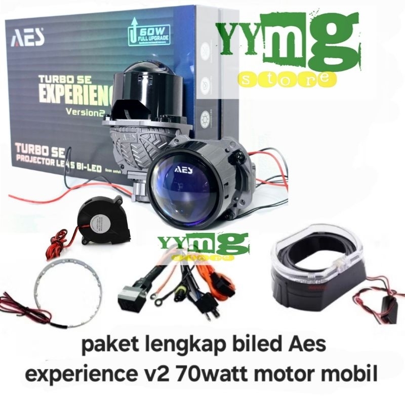 Jual PAKET KOMPLIT BILED AES TURBO SE EXPERIENCE V2 60/70WATT LENGKAP ...