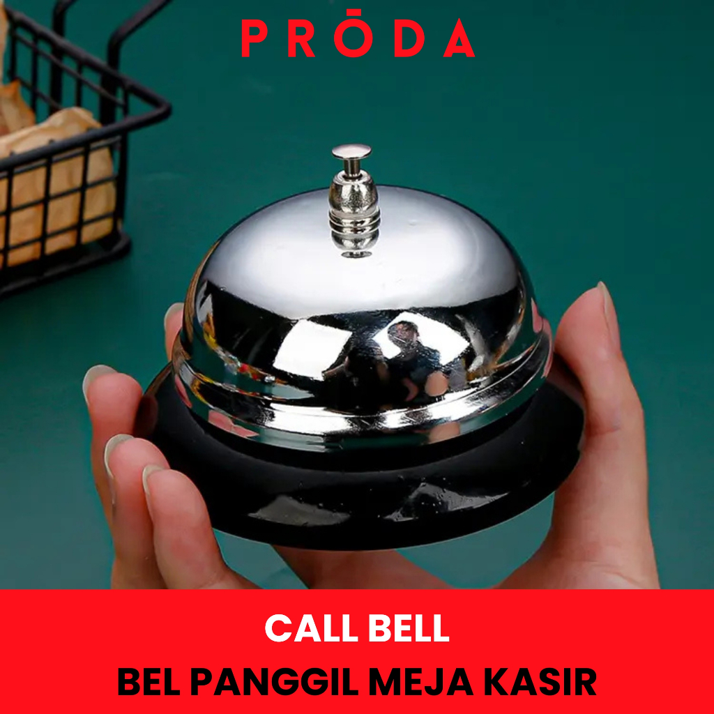 Jual PRODA - Call Bell Meja Kasir Steel Table Ware Bel Panggil Bel Meja ...