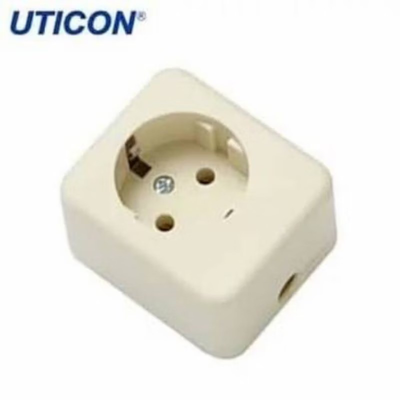 Jual UTICON - Stop Kontak Uticon 1 Lubang ST-118 Outbow SNI | Shopee ...