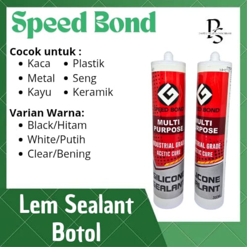 Jual Lem Botol Silikon Lem Kaca Sealant Lem Akuarium Botol SPEED BOND | Shopee Indonesia