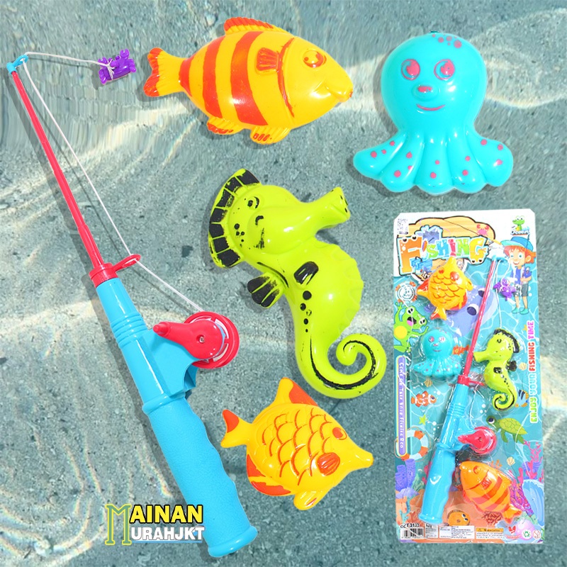 Jual MAINAN PANCINGAN MAGNET GURITA KUDA LAUT 4 PCS IKAN OCT3133 ...