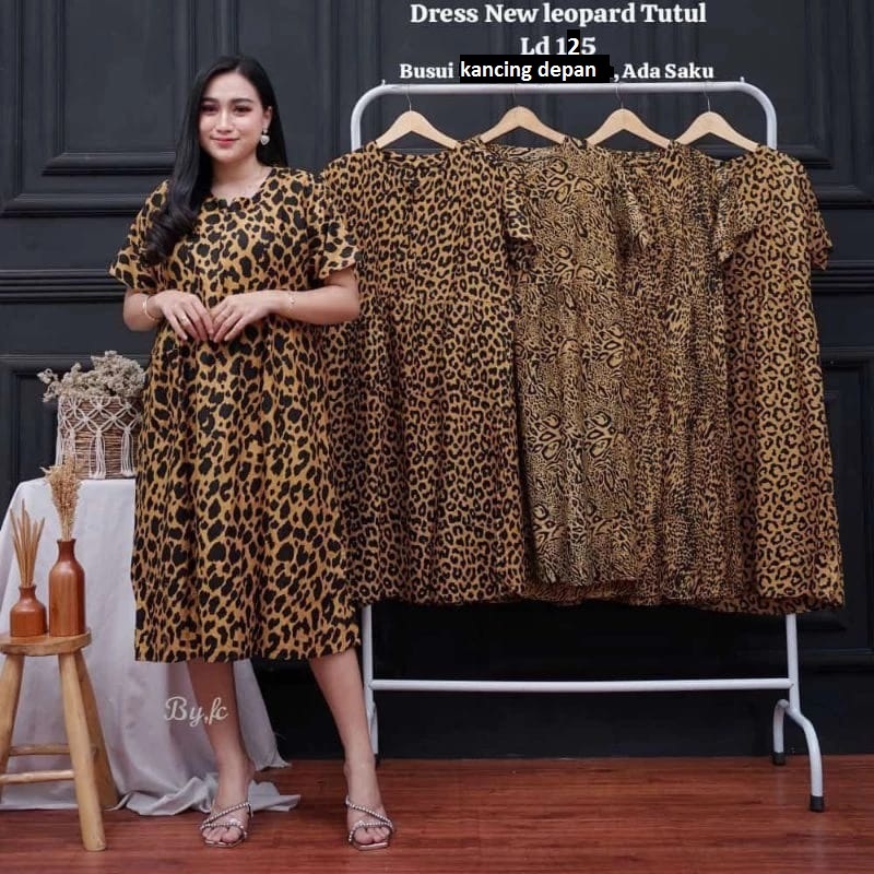 Jual DASTER MACAN DRESS LEOPARD JUMBO | Shopee Indonesia