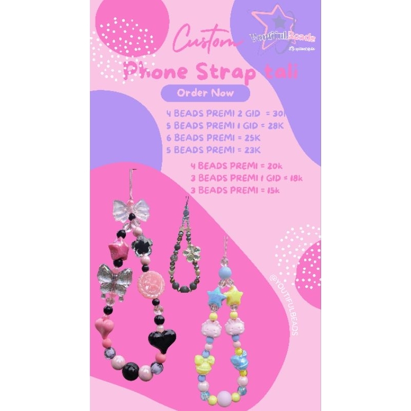 Jual [CUSTOM] Phone Strap || Strap Phone || Strap HP || Gantungan HP ...