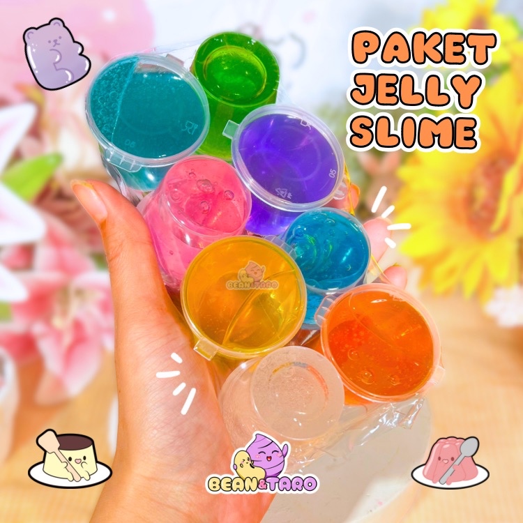 Jual PAKET JELLY SLIME ISI 8 PCS BY SLIME BINTARO || JIGGLY SLIME ...