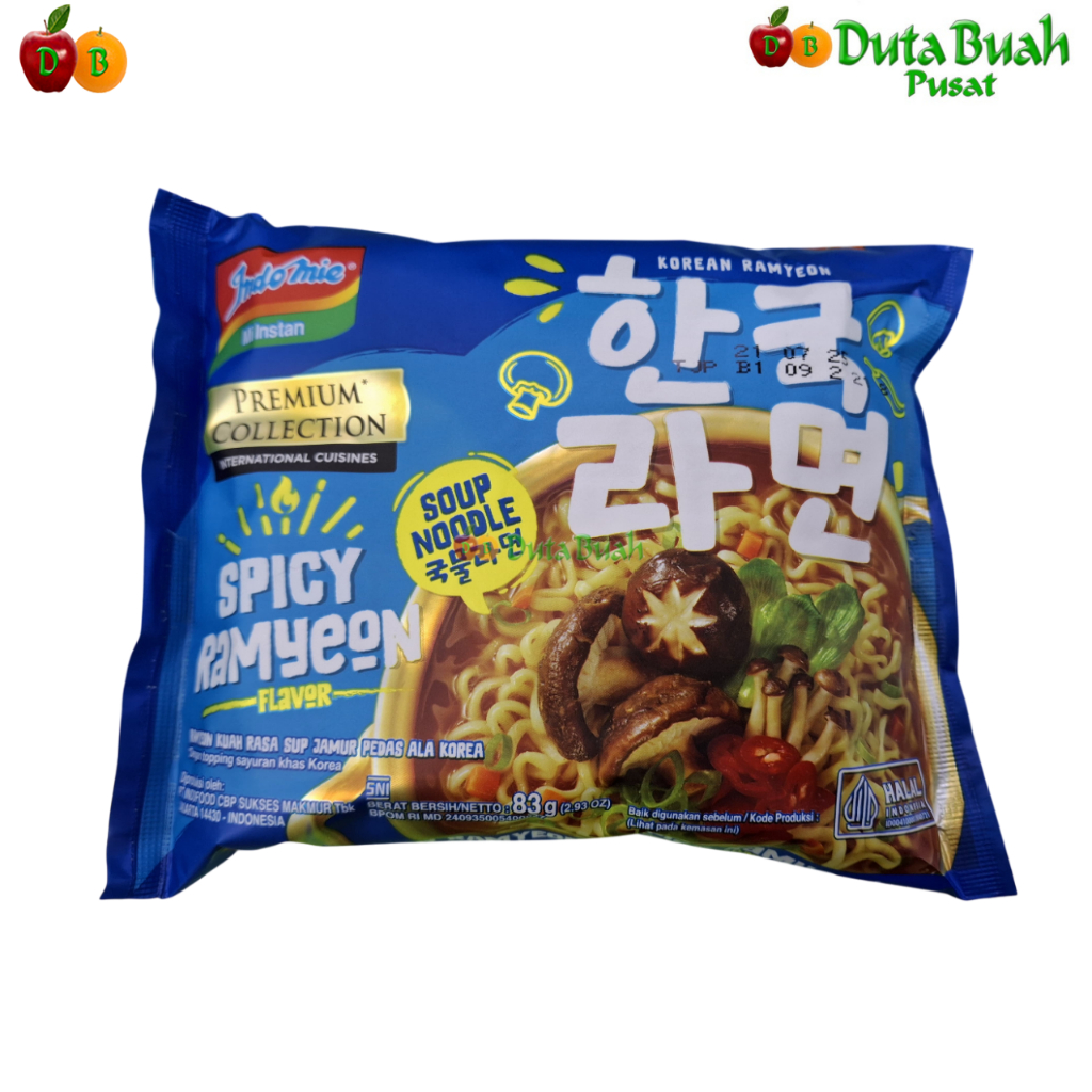 Jual DUTA BUAH Indomie Korean Spicy Ramyeon 83G | Shopee Indonesia